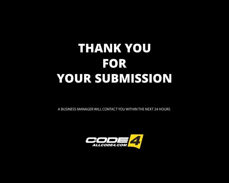 Thank you for your Submission - Code 4 Private Security